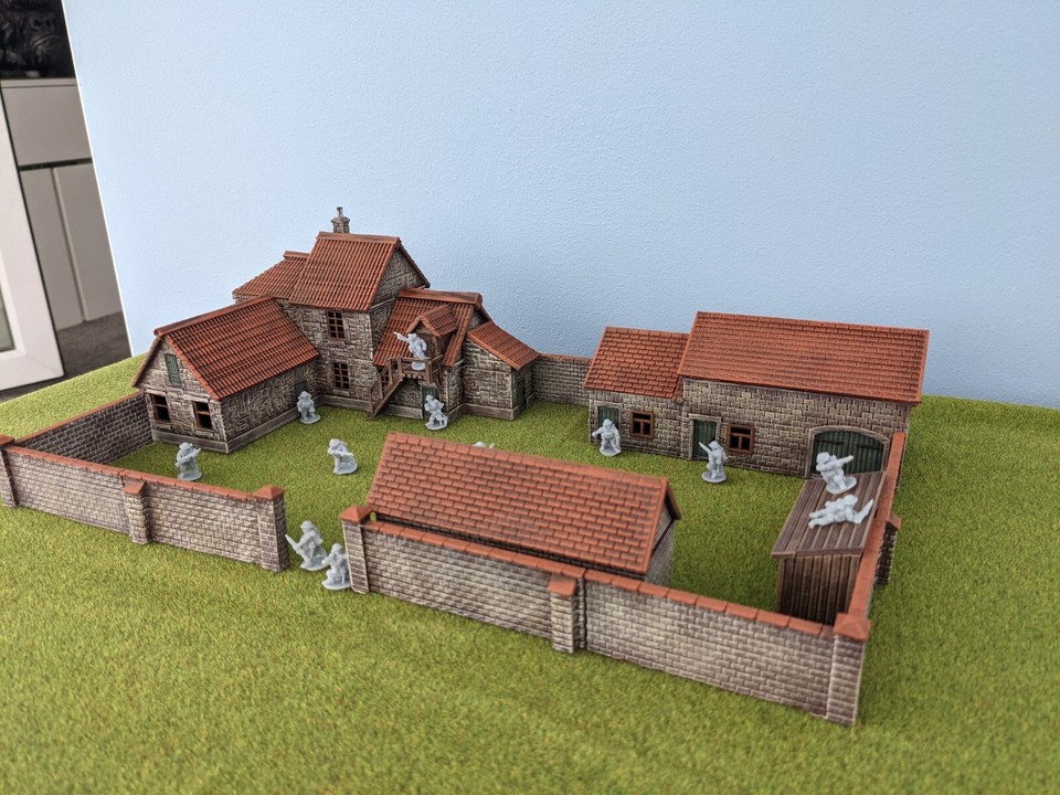 FULLY PAINTED 15mm European farm/farmstead for Napoleonic - WW2/WWII ...