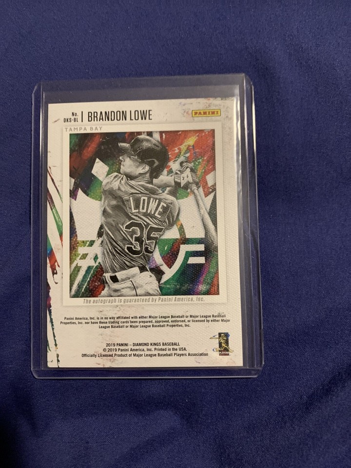 Brandon Lowe Auto Autograph 2019 Panini Diamond Kings Signed Card ...