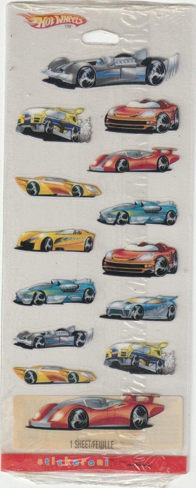 Stickeroni Licensed HOT WHEELS 2005 Race Car Stickers 87297 FAST FREE ...