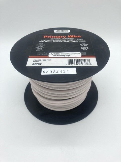 8 Gauge Primary Wire 100% Fine-Stranded Copper USA Made Lot NOT CCA | eBay
