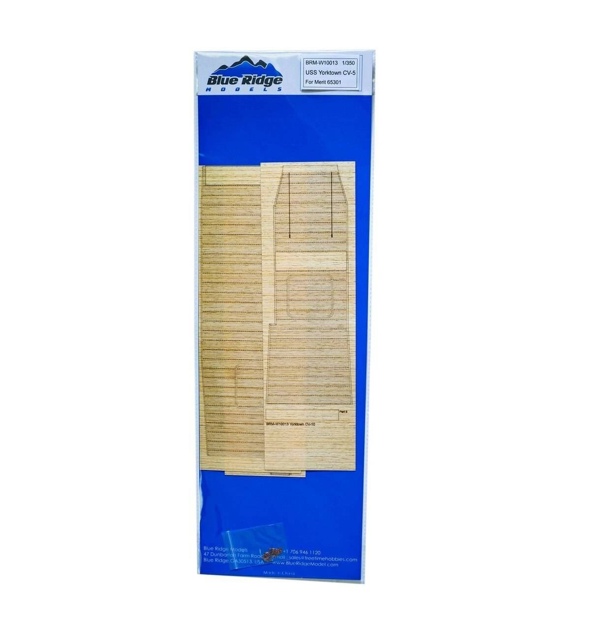 1/350 Blue Ridge Models USS Yorktown CV-5 Wood Deck For Merit/Trumpeter ...