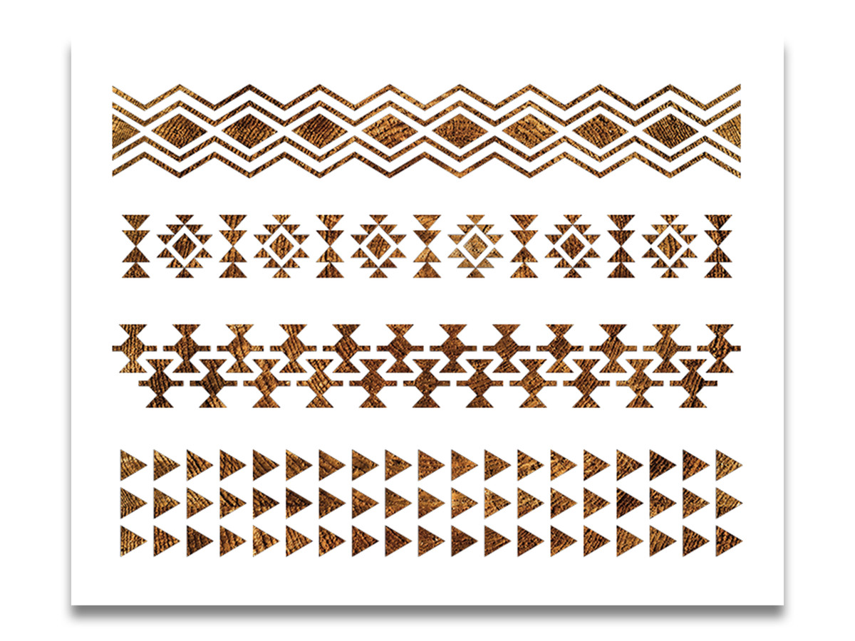 Aztec Tribal Stencil