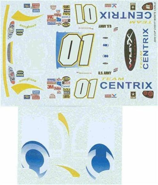 DAP Designs #01 Centrix 2005-Joe Nemechek Nascar decal | eBay