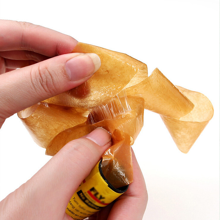 8/12/16 Rolls Sticky Fly Trap Glue Paper Insect Bug Catcher Strip Flies ...