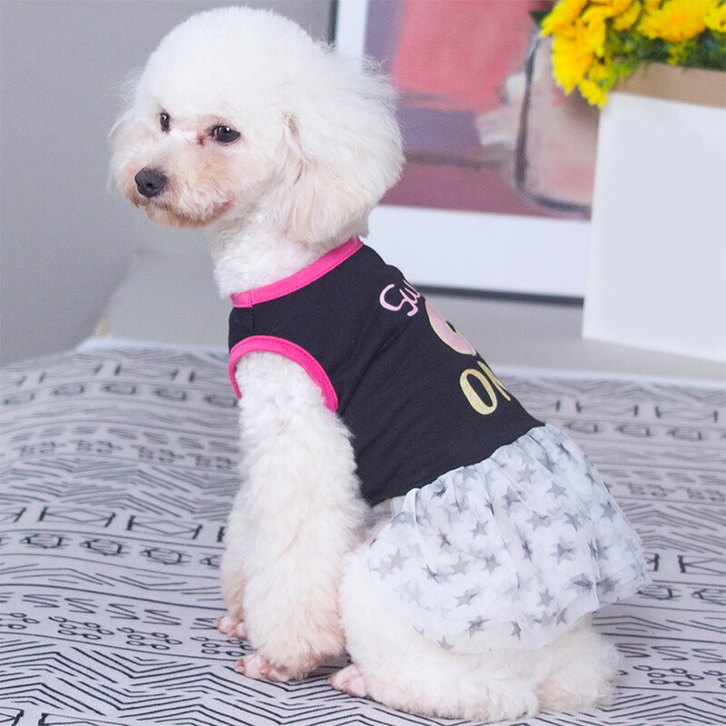 Net Yarn Fluffy Skirt Pet Clothing Fluffy Lovely Dog Clothes Pet Skirt ...