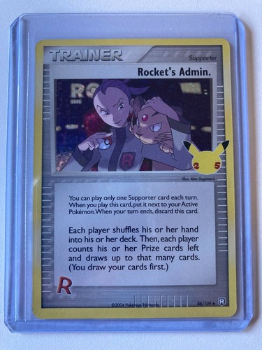 Pokemon Celebrations - Rocket's Admin 86/109 Holo *MINT* | eBay Australia
