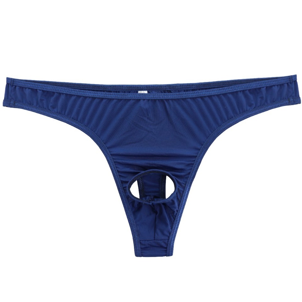 Sexy Mens Lingerie Micro Thong Open Front Hole Briefs Bikini Underwear ...