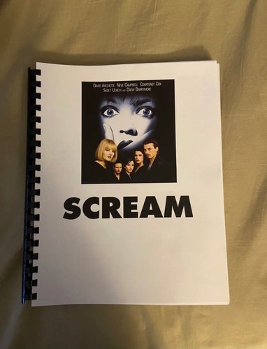 Scream Horror Movie Script Reprint Full Screenplay unsigned | eBay