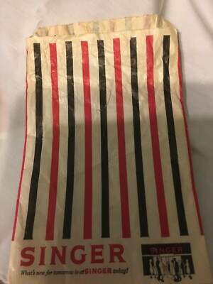 Vintage: Singer Paper Bag | eBay