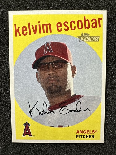 2008 Topps Heritage - Kelvim Escobar #41 Black Back for sale online | eBay