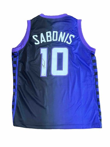 Domantas Sabonis Autographed Sacramento Kings Custom Jersey BAS Witness ...