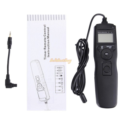 Shutter Release Timer Remote Control Cord for Canon EOS 7D 50D 40D 30D ...