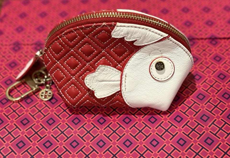 Tory Burch Fish Coin Purse Keychain Bag Charm | eBay