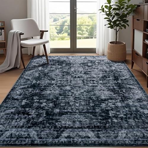 5x8 Non Slip Area Rug, Modern Soft Rugs for Living Room Machine ...