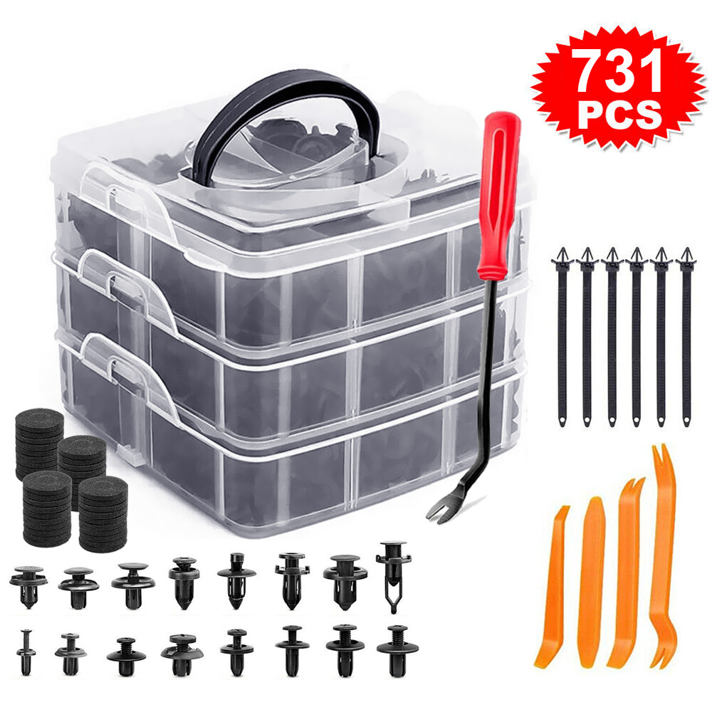 800PCS Car Body Trim Clips Retainer Bumper Auto Panel Push Plastic ...