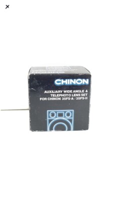 Chinon Auxiliary Wide Angle & Telephoto Lens Set for Chinon 35FS.A ...