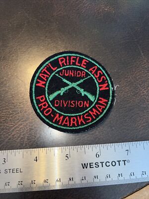 Vintage NRA Gun Club Patch Jr Division Pro Marksman | eBay