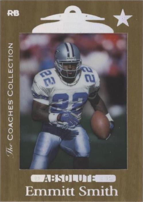 1999 Playoff Absolute SSD - Emmitt Smith #28 The Coaches' Collection ...