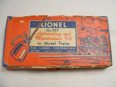 Vintage Lionel No. 927 Lubricating & Maintenance Kit for Model Trains 9 ...
