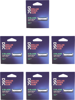 7 Pack DSC Dollar Shave Club Refills 6 Blade Cartridges 4 ct Each ...
