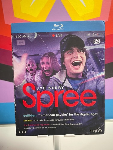 Spree (Blu-ray, 2020) NEW SEALED Horror Thriller Joe Keery SLIPCOVER ...