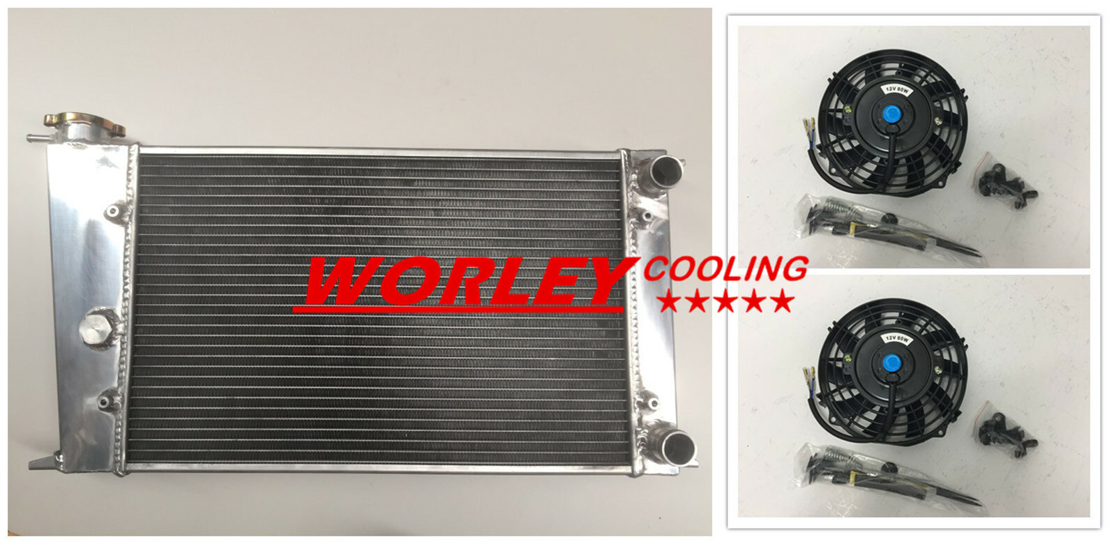 TOP-FILL RADIATOR +Two Fans for VW GOLF MK1/CADDY/ SCIROCCO GTI SPEC 1. ...
