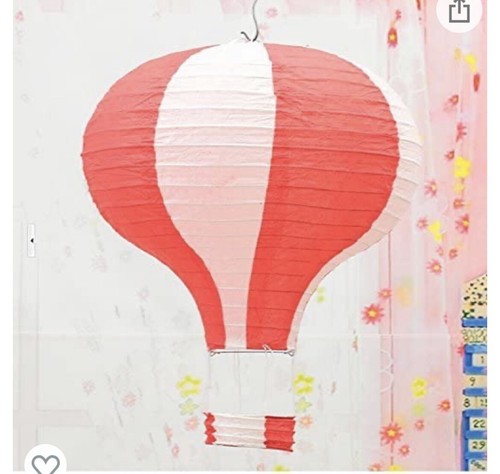 5 Paper Chinese Lanterns 12 Inch Hanging Hot Air Balloon Party ...