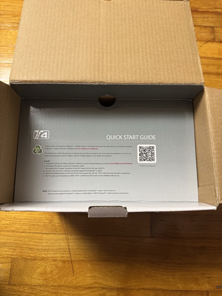 CalDigit T4 RAID External Hard Drive - Enclosure - Untested Estate Item ...