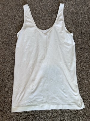 Ellen Tracy Essential Camisole White Stretch Size XL Tank Undershirt ...
