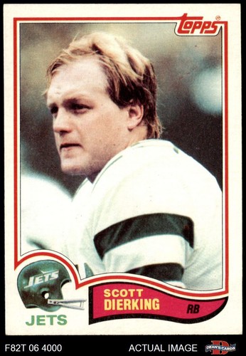 1982 Topps #165 Scott Dierking Jets Purdue 6 - EX/MT | eBay