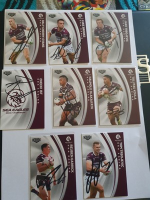 2024 Nrl Elite Signed Manly Sea Eagles Team Card Lot | eBay Australia