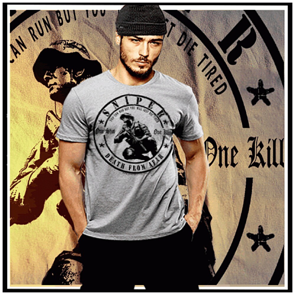 Sniper t-shirt military expert marksmanship death from afar quote die ...
