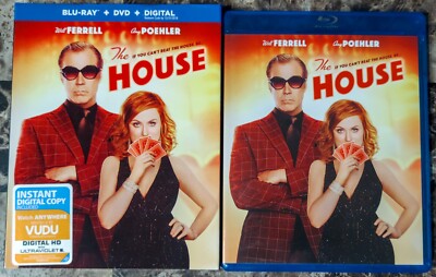 The House (Blu-ray DVD Digital Copy, 2017, 2-Disc Set w Slipcover) Will ...
