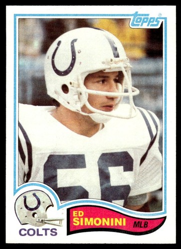 1982 TOPPS ED SIMONINI D BALTIMORE COLTS #20 | eBay
