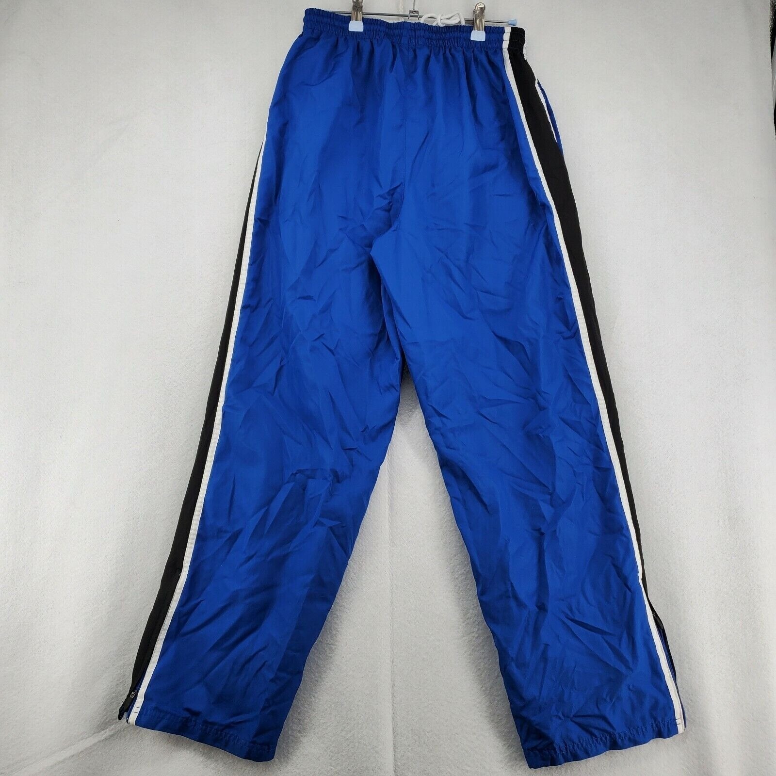 STARTER Pants Men's Active Wear Striped Pull on Drawstring Blue Size ...