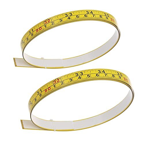 2 Pack Steel Selfadhesive Measuring Tape Imperial And Metric Scale ...