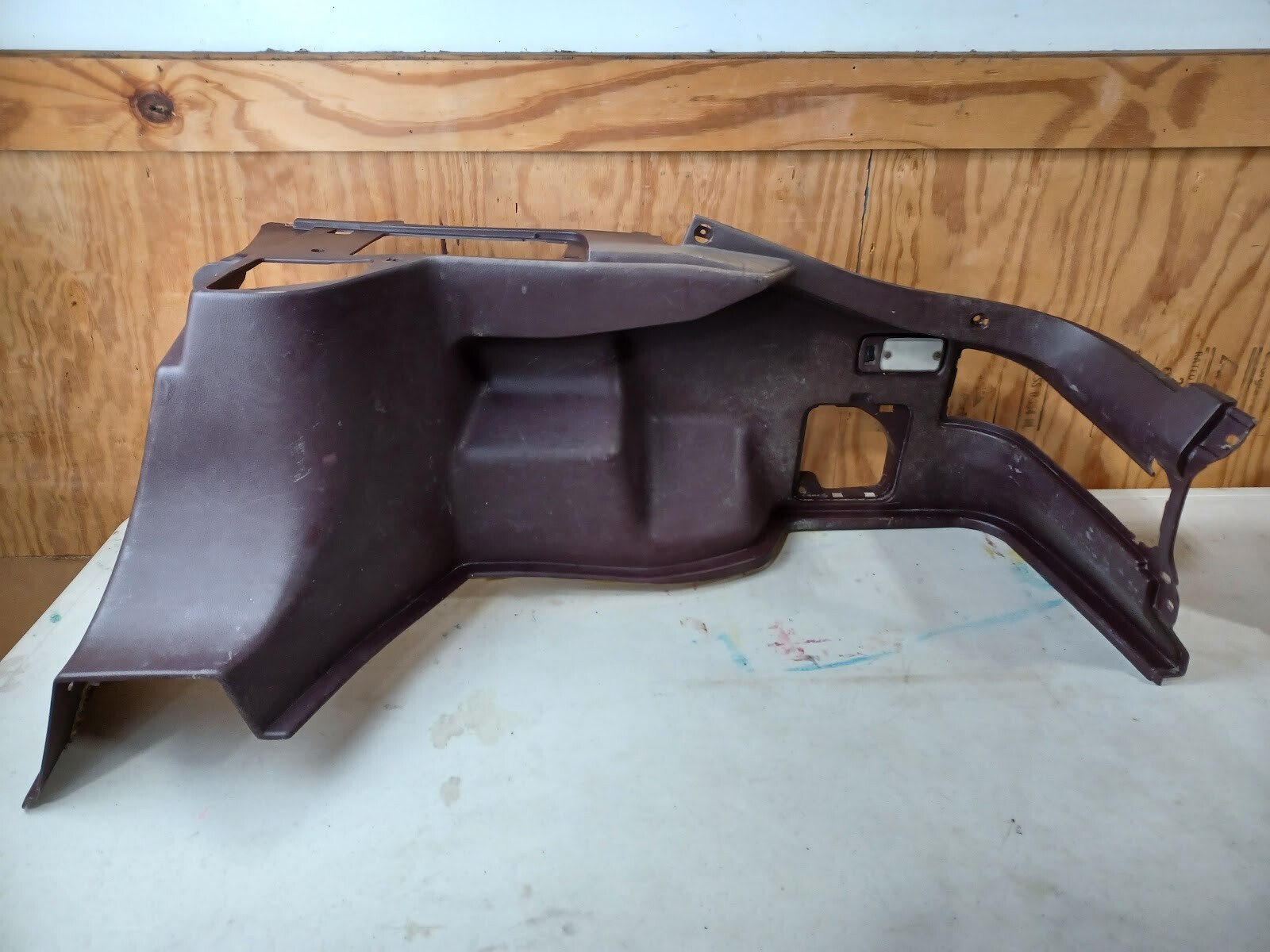 86-92 Toyota MK3 Supra Maroon RH Right Deck Side Panel Assembly Trim ...