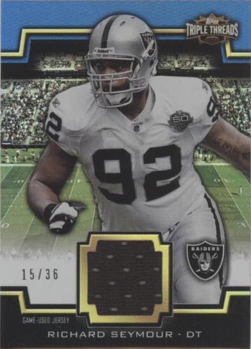 2011 Topps Triple Threads - Unity Relics Richard Seymour #TTUSR-77 /36 ...