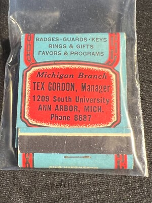 VINTAGE MATCHBOOK - BURR, PATTERSON & AULD CO - DETROIT, MI - UNSTRUCK ...