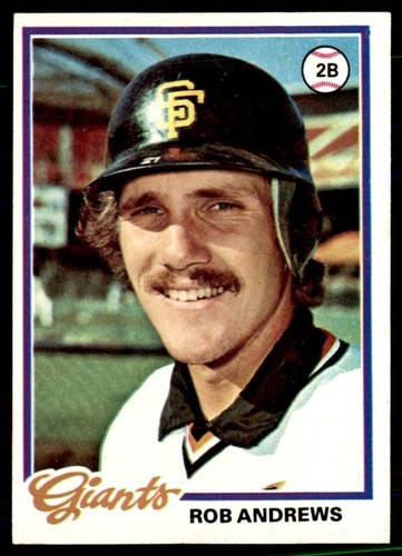 1978 Topps Rob Andrews San Francisco Giants #461 | eBay