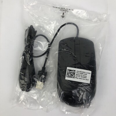 OEM Dell USB Mouse Wired 2 Button with Scroll Laser Optical Black New ...