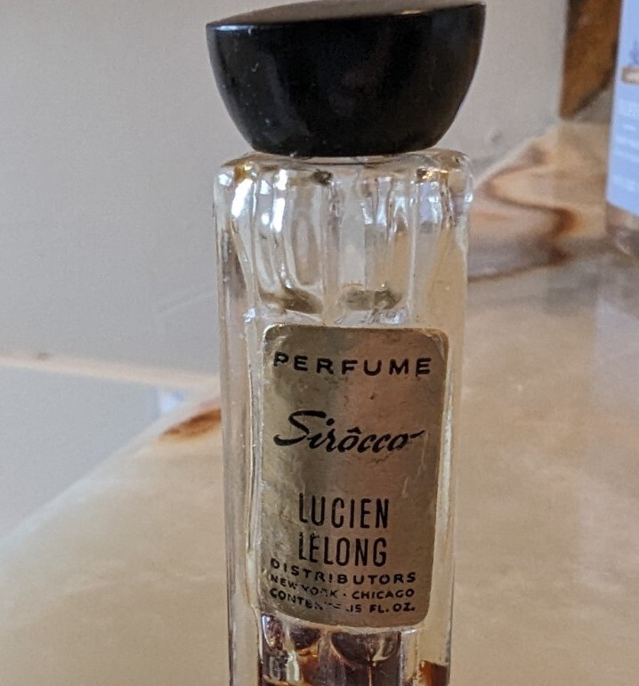 Lucien Lelong Sirocco Perfume Bottle Miniature Empty Cologne Mini Vtg ...