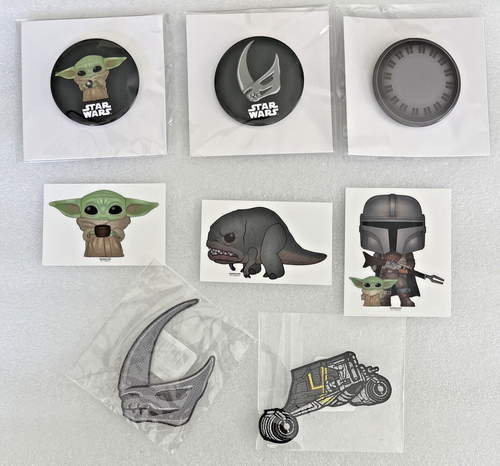 Funko Star Wars Mandalorian & Grogu Buttons Decals & Patches GameStop ...