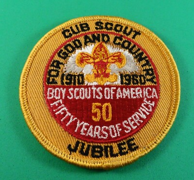 VINTAGE 1960 Cub Scout JUBILEE 50 Years of Scouting Patch | eBay