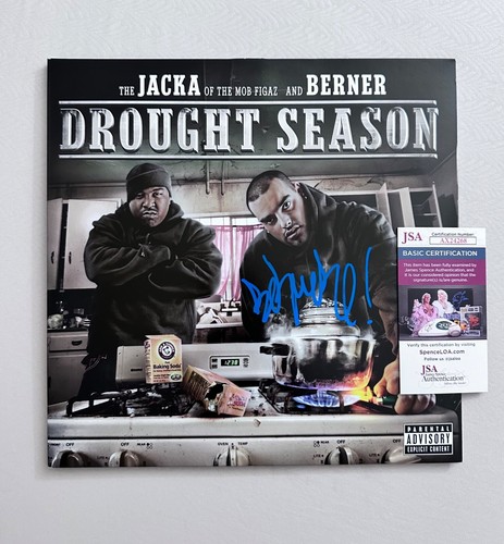 Berner Signed Vinyl The Jacka Drought Season Rap Hip Hop Authentic JSA ...