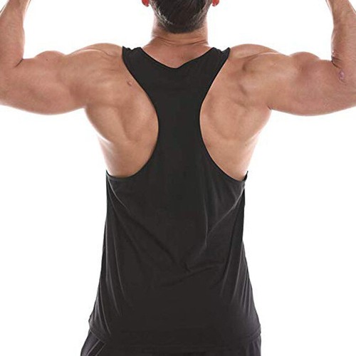 Men's Muscle Gym Workout Stringer Tank Tops Bodybuilding Fitness T ...