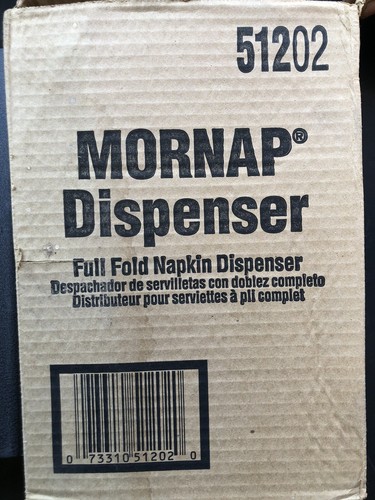 Georgia-Pacific 51202 MorNap Black / Chrome Napkin Dispenser for sale ...