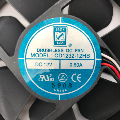 Orion Fans OD1232-12HB 120x32mm 12VDC 120CFM 0.6A 51dBA 3750RPM Fan | eBay