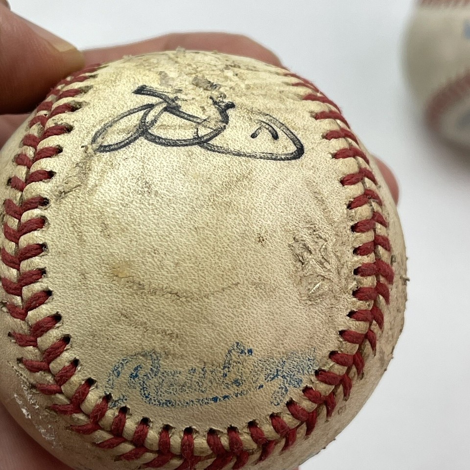 Autographed Signed Baseball Ball by Unknown Player Official 3 Ball Set ...