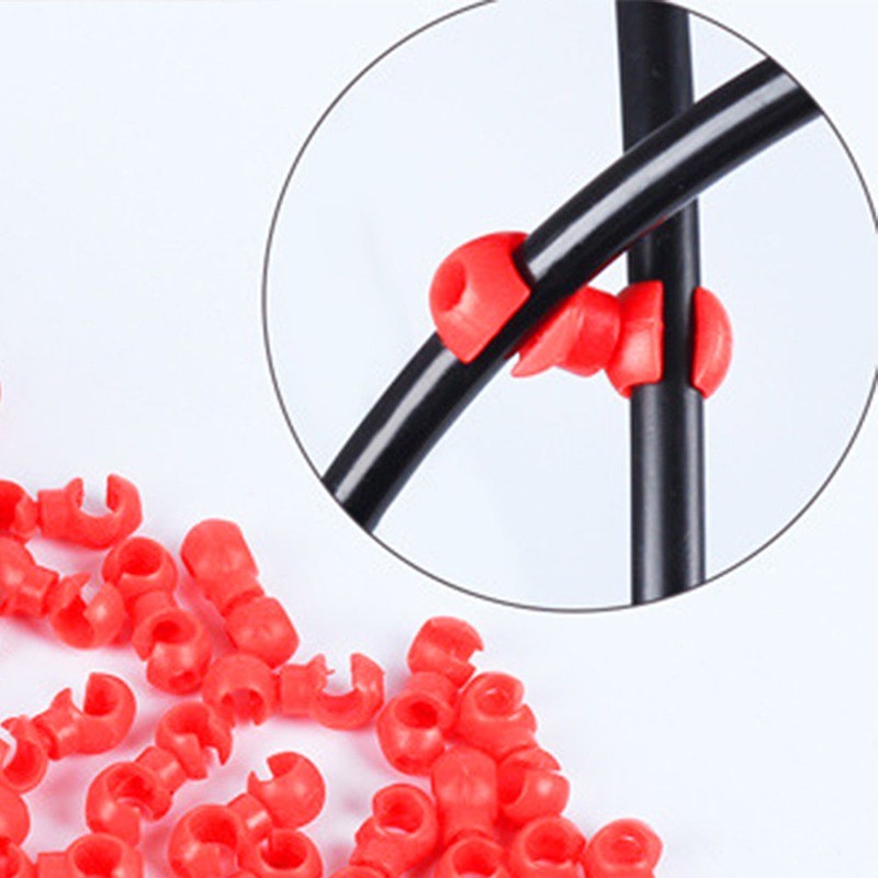 10PCS S Shaped Hook Clips Rotating Bike Brake Gear Cross Cable Tidy ...